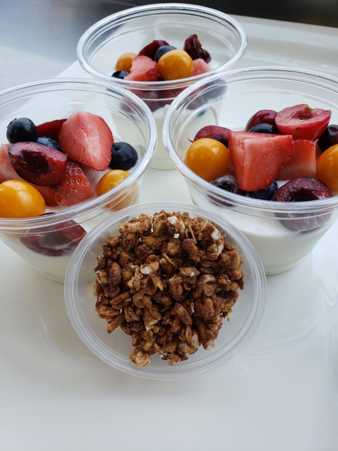 Yogurt Cup with Fruit and Side Granola | Santaguida Fine Foods